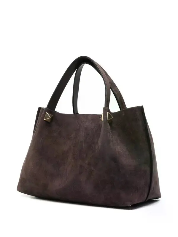 Valentino Garavani Vlogo Signature Rockstud Tote Bag - Brown