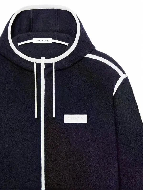 Givenchy Grosgrain-trim Hooded Jacket