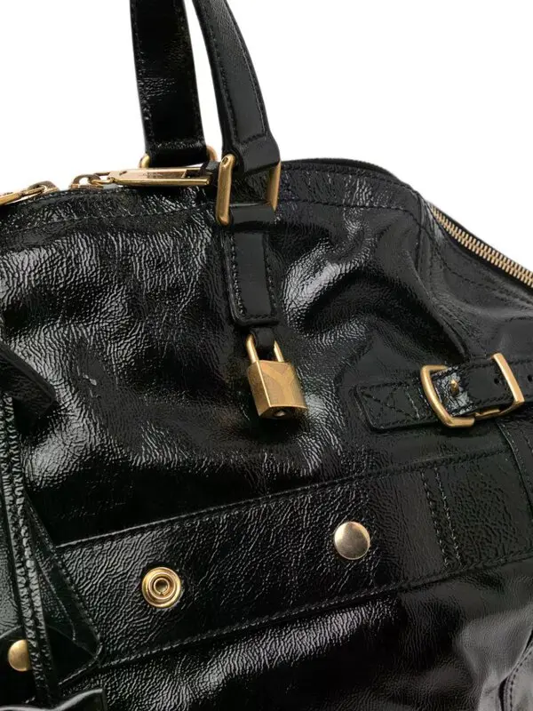 Saint Laurent Downtown Patent Leather Handbag