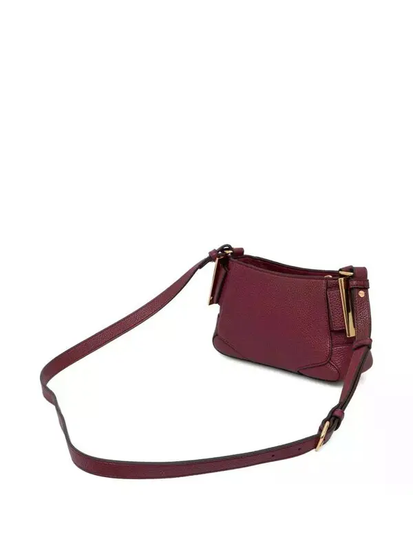 Moschino Logo-plaque Pebbled Crossbody Bag