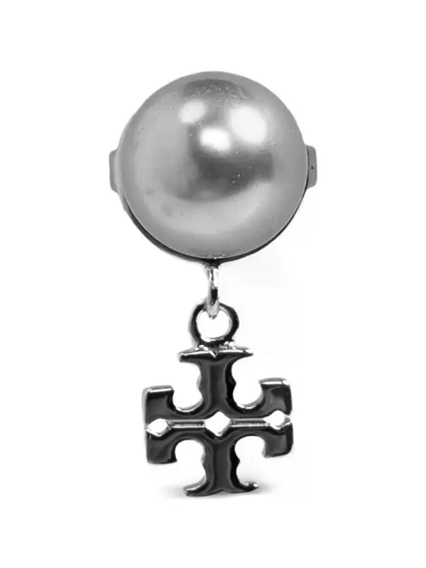 Tory Burch Double T Glass-pearl Earrings