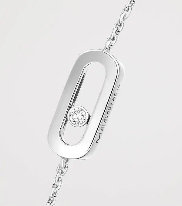 Messika Move Uno White Gold And Diamond Bracelet