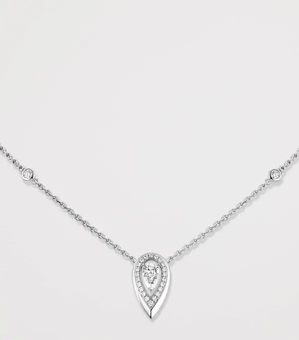 Messika Fiery White Gold And Diamond Pendant Necklace