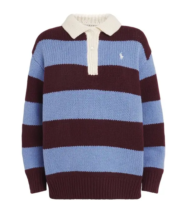 Polo Ralph Lauren Wool-blend Stripe Sweater - Red