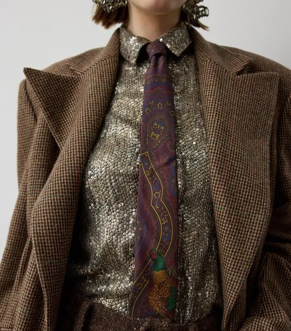 Ralph Lauren Printed Silk Tie
