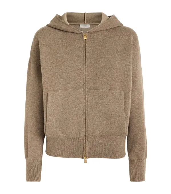 Agnona Cashmere-wool-silk Zip-up Hoodie