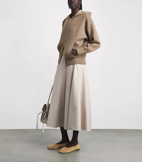 Agnona Cashmere-wool-silk Zip-up Hoodie