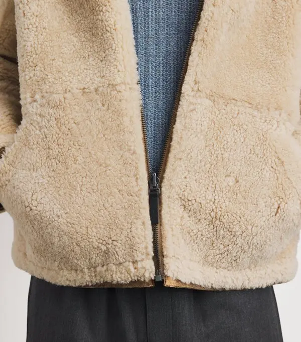 YVES SALOMON Shearling Reversible Hooded Jacket