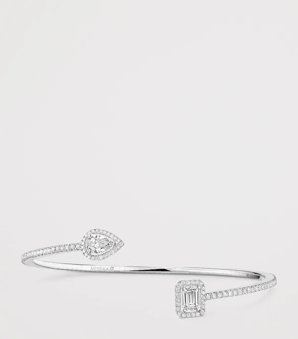 Messika My Twin White Gold And Diamond Bangle