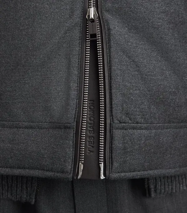 YVES SALOMON Virgin Wool-silk Bomber Jacket