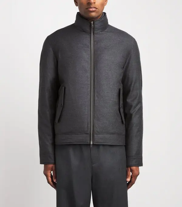 YVES SALOMON Virgin Wool-silk Bomber Jacket