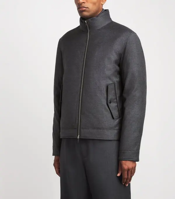 YVES SALOMON Virgin Wool-silk Bomber Jacket