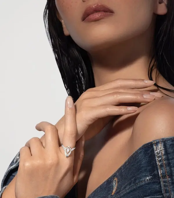 Messika Fiery Medium White Gold And Diamond Ring