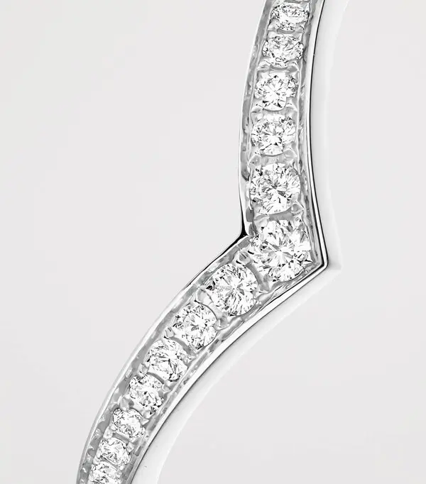 Messika Fiery White Gold And Pavé Diamond Wedding Ring