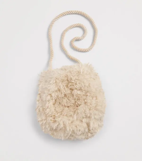 BONTON Shearling Pouch Cross-body Bag