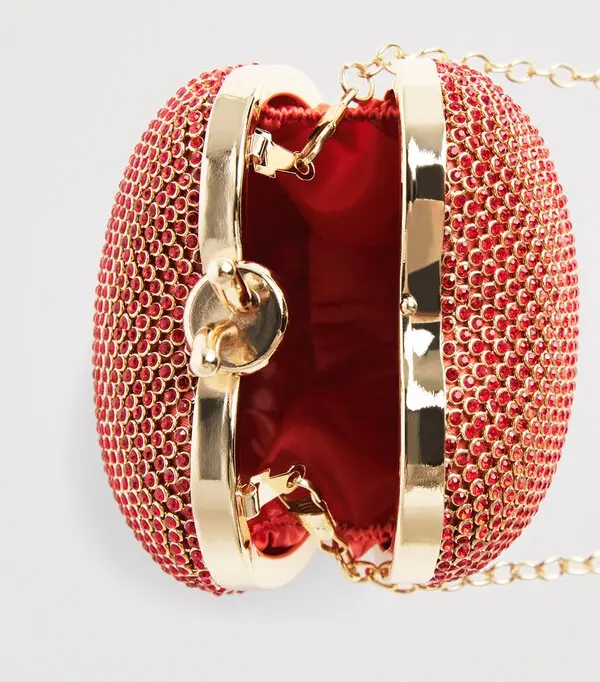 DAVID CHARLES Diamanté Apple Clutch Bag