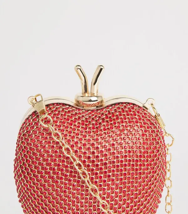 DAVID CHARLES Diamanté Apple Clutch Bag