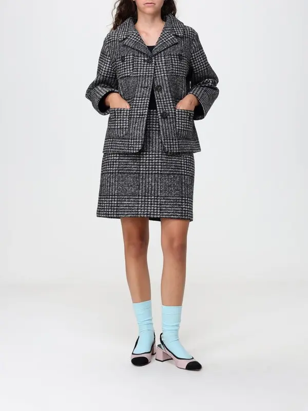 N° 21 Single-breasted Prince Of Wales Check Blazer In A Wool Blend