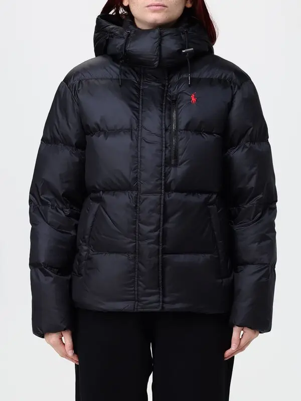Polo Ralph Lauren Recycled Nylon Hooded Down Jacket With Pony Logo - Black