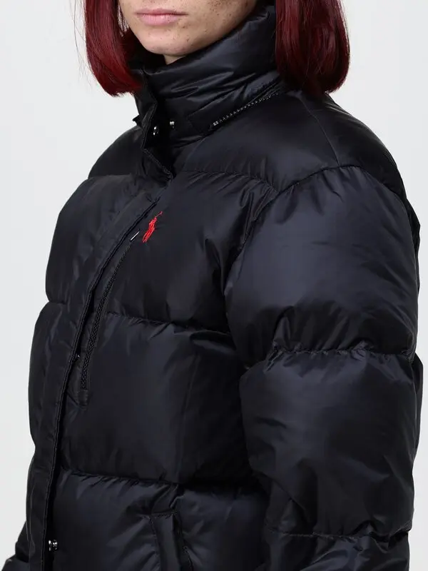Polo Ralph Lauren Recycled Nylon Hooded Down Jacket With Pony Logo - Black