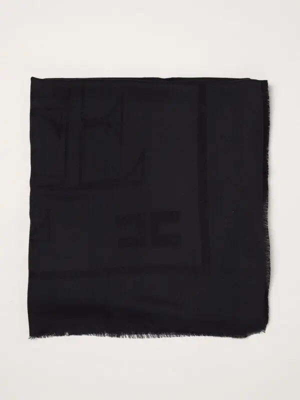 Elisabetta Franchi Solid Scarf In A Soft Viscose And Modal Blend - Blue