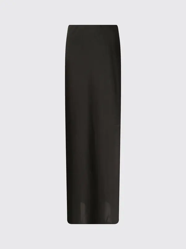 Ralph Lauren Recycled Polyester Satin Long Pencil Skirt - Black