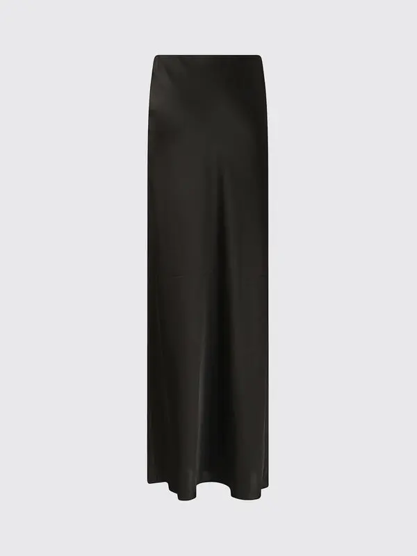 Ralph Lauren Recycled Polyester Satin Long Pencil Skirt - Black