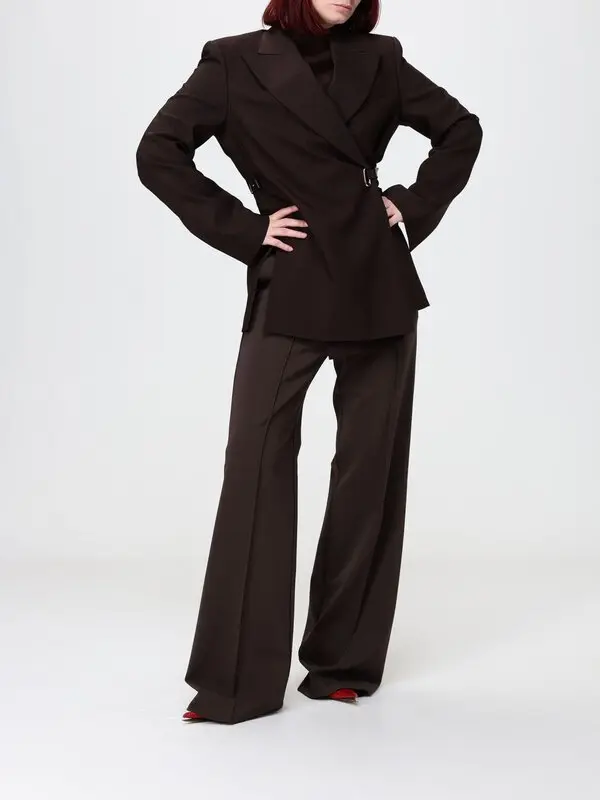 Sportmax Short Wrap Blazer In Stretch Viscose With Peak Lapels
