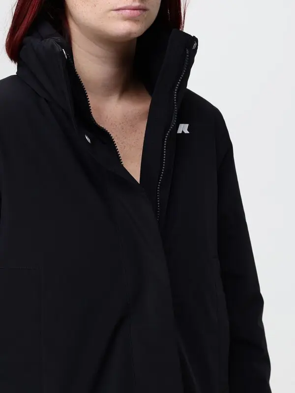K-WAY Marla Short Padded Nylon Windbreaker Jacket With Hood