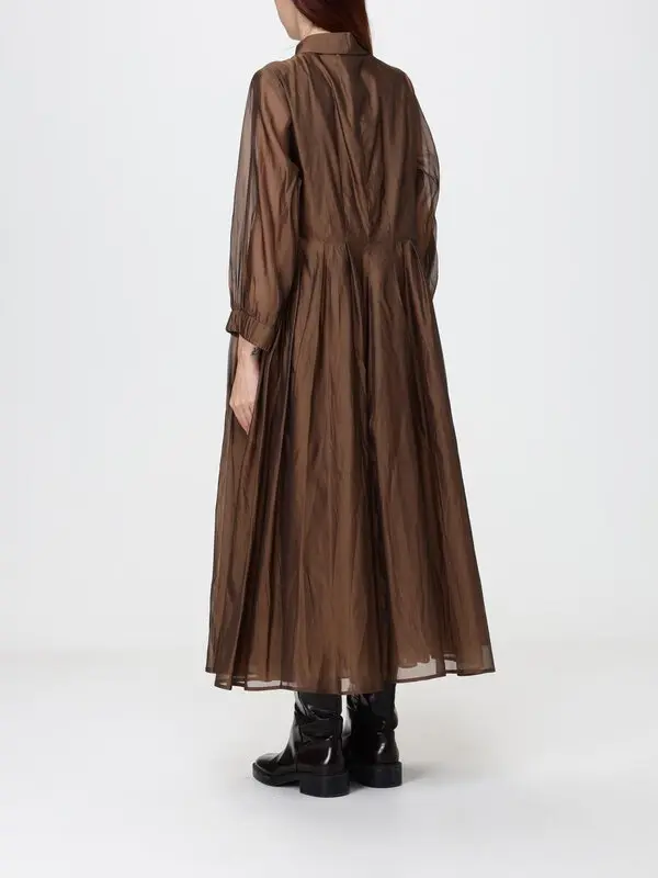 Max Mara Jewel-embroidered Silk Organza Midi Chemisier Dress