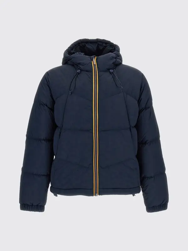 K-WAY Quill Quilted Hooded Down Jacket In Nylon With Duck Down Filling