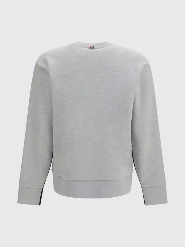 Thom Browne Striped 4-bar Cotton Sweatshirt - Grey
