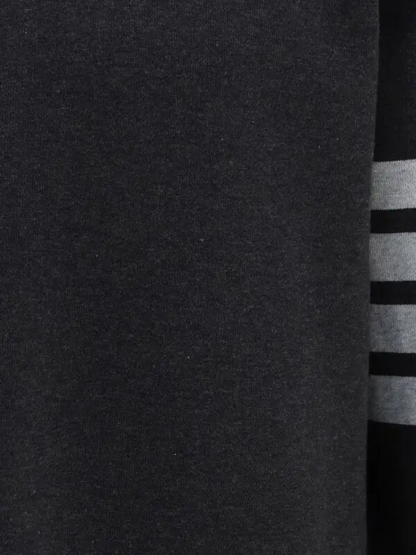 Thom Browne Striped 4-bar Cotton Sweatshirt - Grey