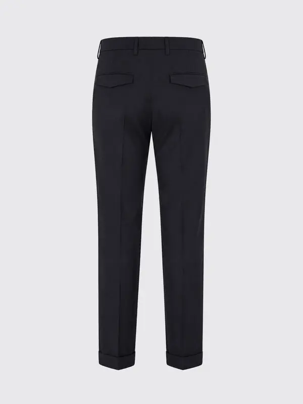 PT TORINO Master Slim Fit Wool Blend Pleated Tailored Trousers - Navy
