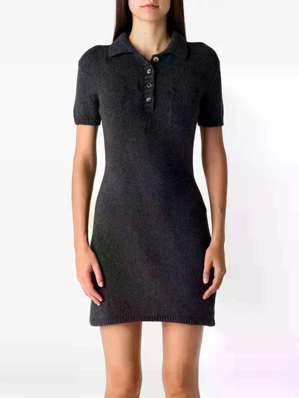 Khaite Cashmere Knitted Polo Dress