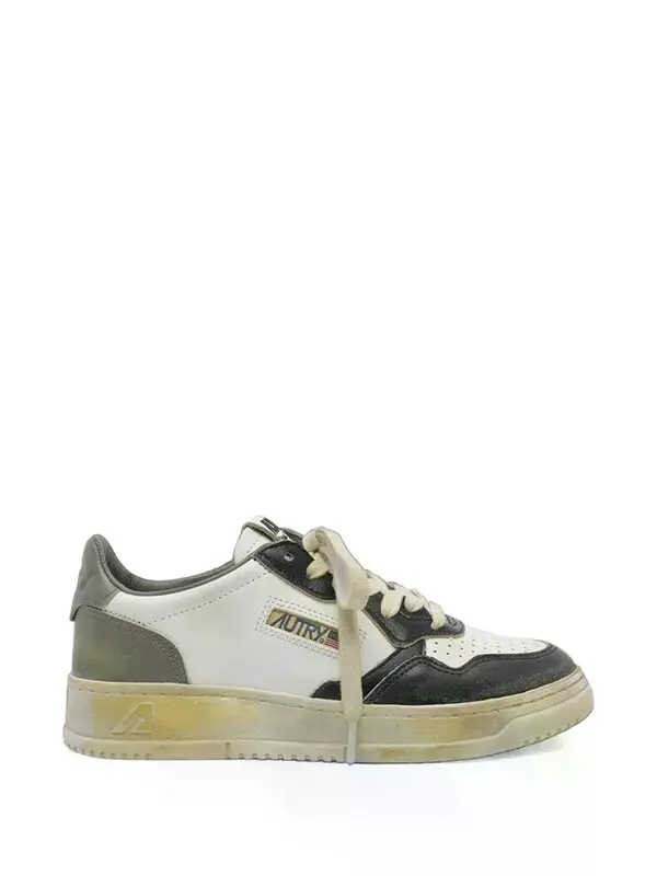 AUTRY Super Vintage Leather Low-top Sneakers - White