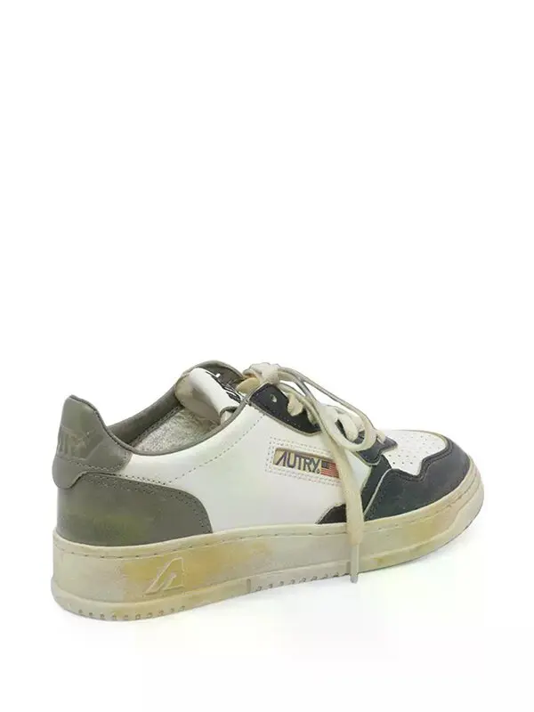 AUTRY Super Vintage Leather Low-top Sneakers - White