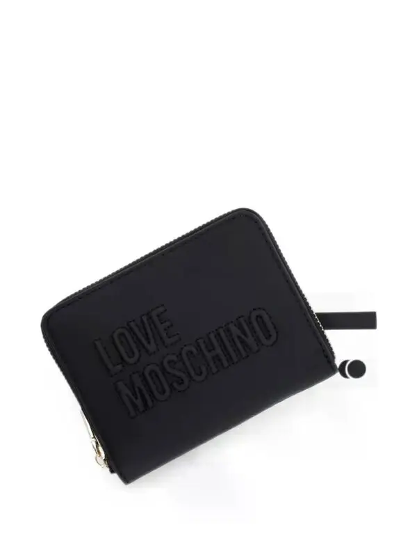 Moschino Logo-embossed Zip-around Wallet