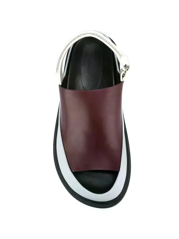 Marni Leather Slingback Sandals