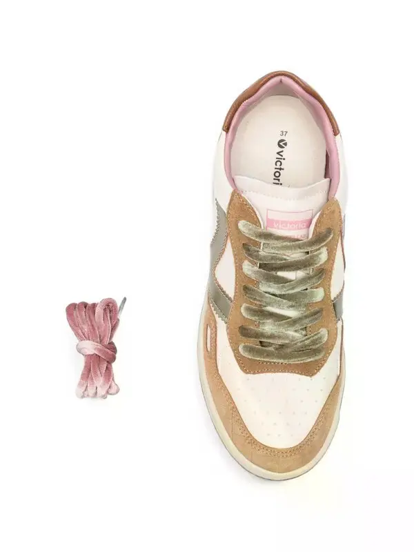Victoria Beckham Panelled Leather Sneakers