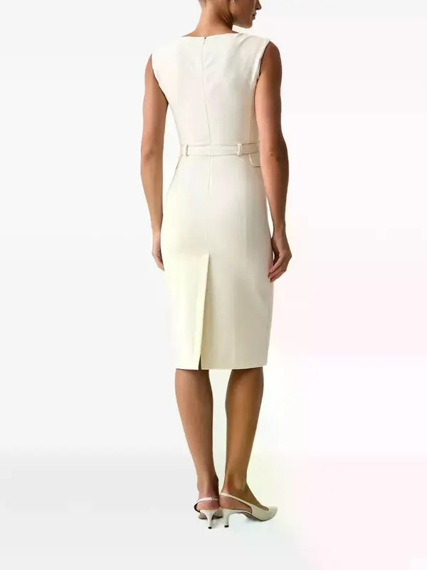 Pinko Belted Sleeveless Midi Dress