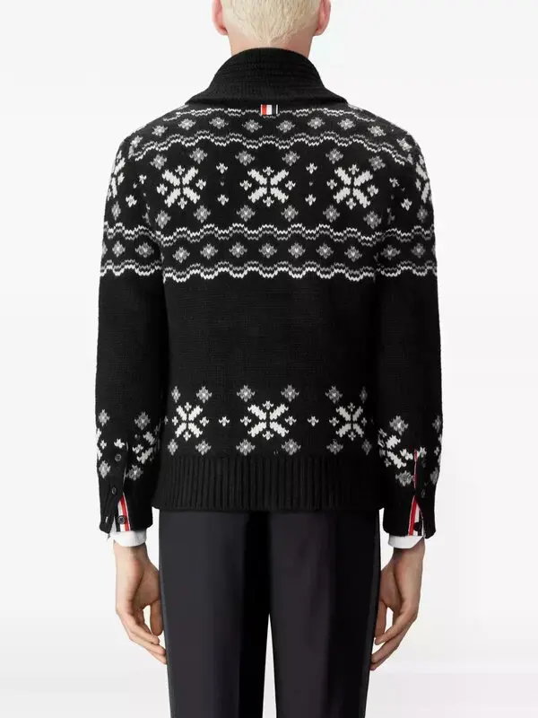Thom Browne Icelandic Fair Isle Cashmere Cardigan