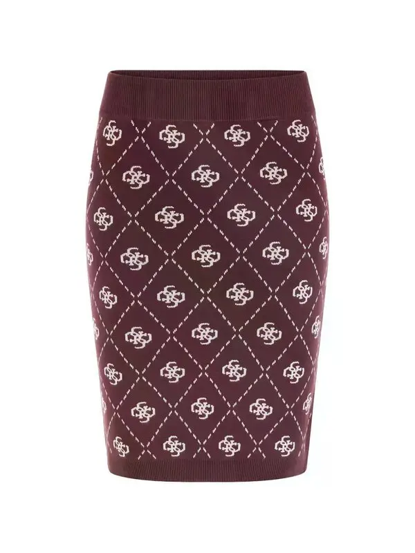 Guess Sarah 4g Monogram-print Skirt