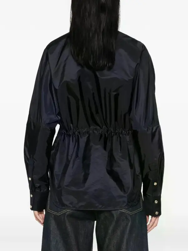 Moncler Drawstring-waist Panelled Shirt