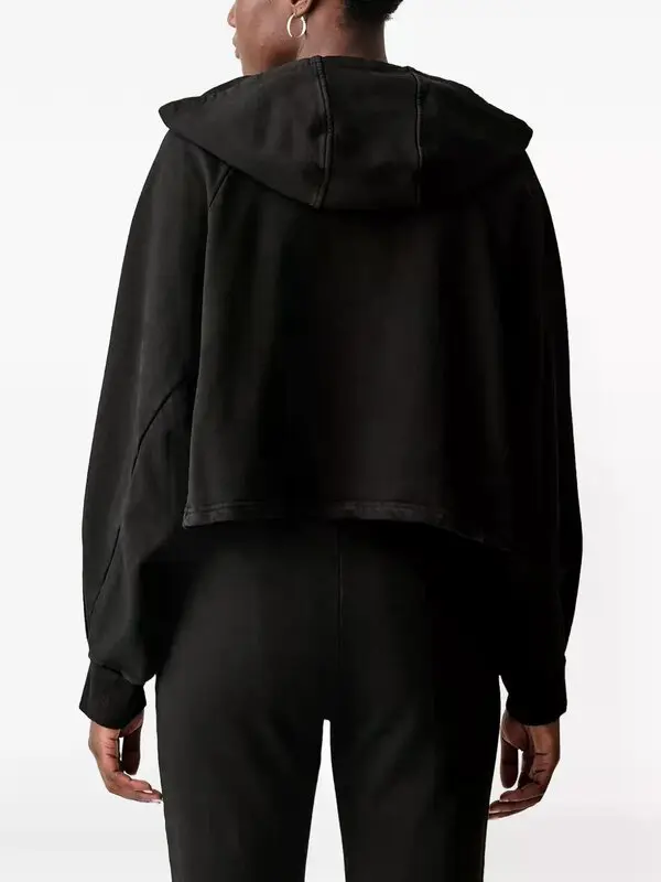 Pinko Logo-embroidered Cropped Hoodie