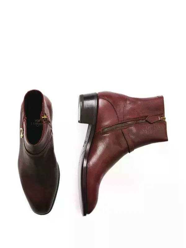 LIDFORT Buckle-strap Zip-fastening Boots