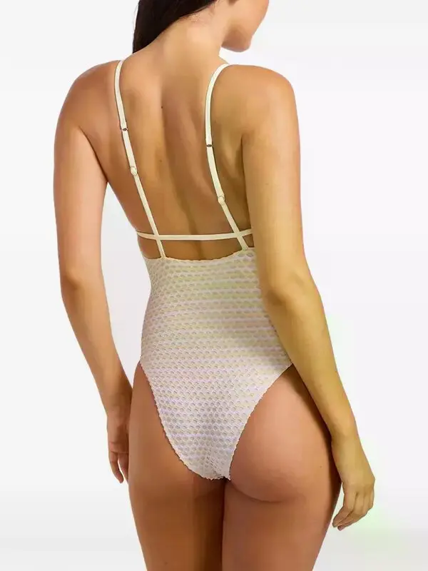 Seafolly Textured V-neck Swimsuit