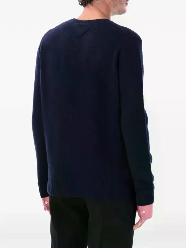 Prada Shetland Wool Crew-neck Sweater