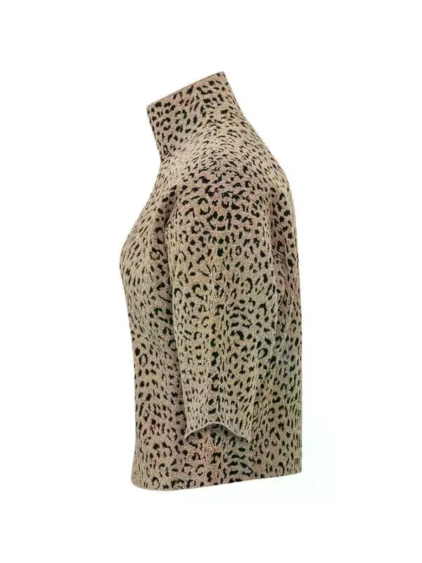Givenchy Leopard-print High-neck T-shirt