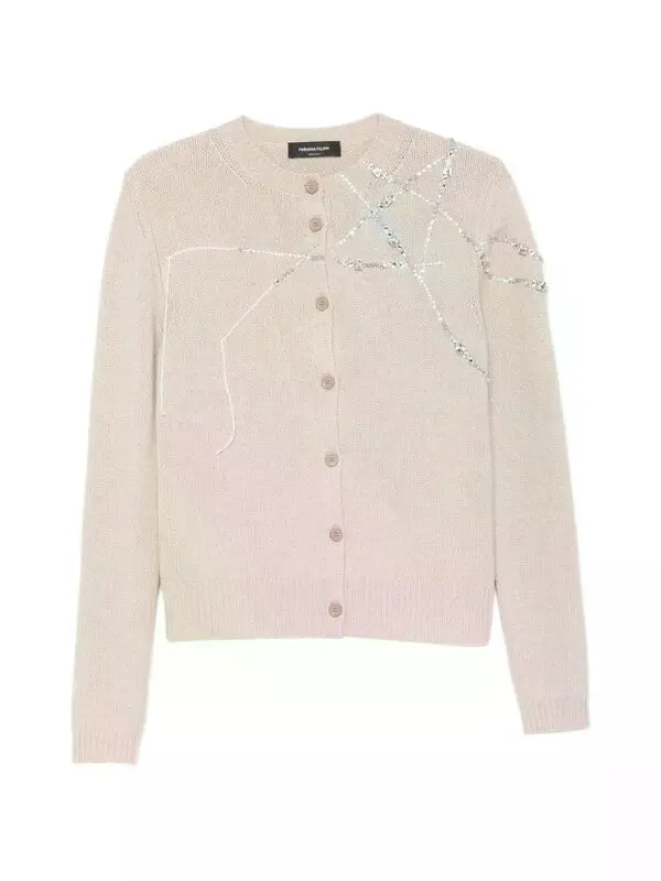 Fabiana Filippi Embellished Knitted Cardigan - Neutrals